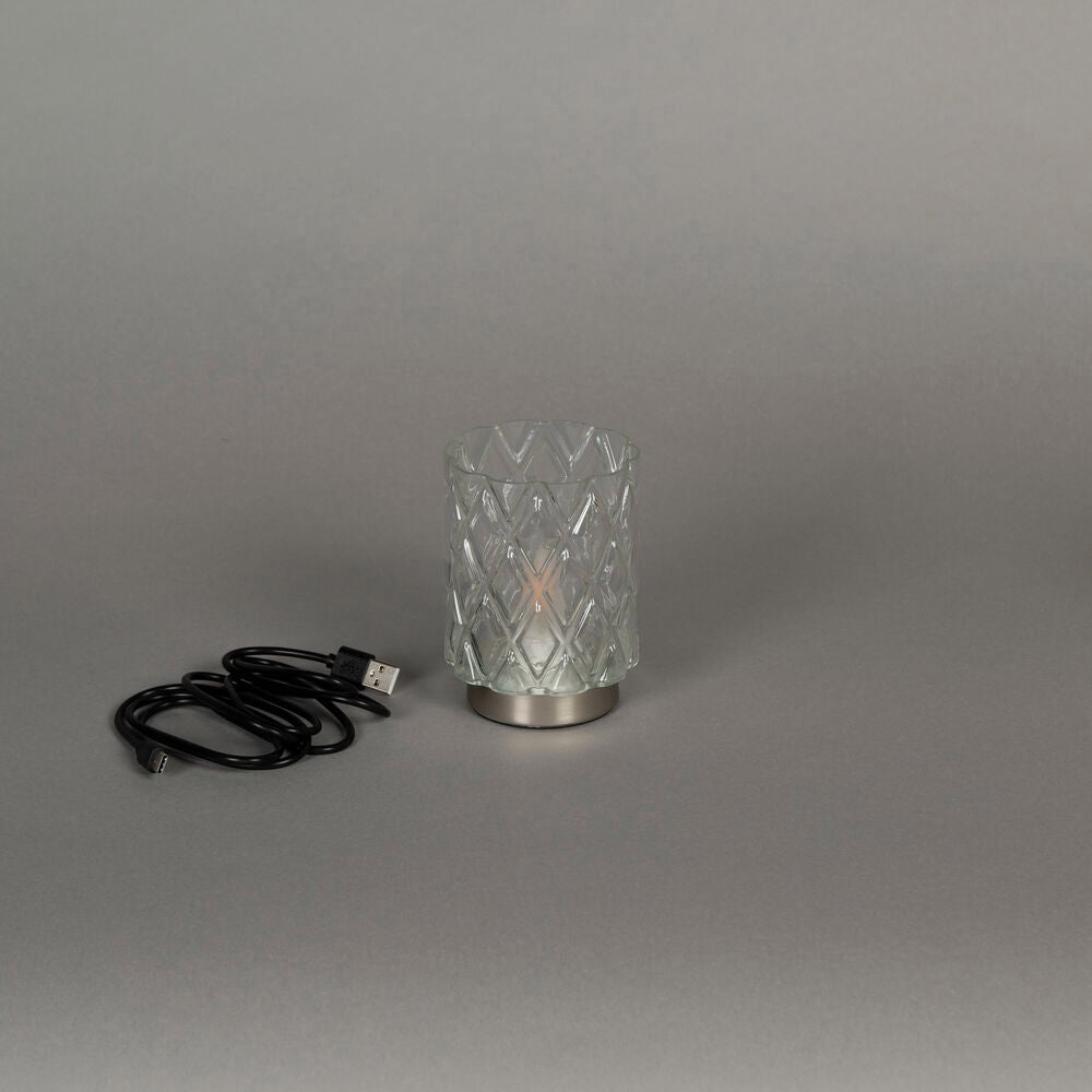 Rechargeable Glass Candle. LED | Konstsmide