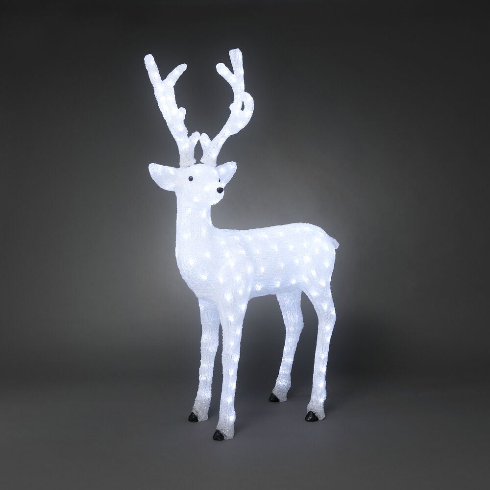 Acrylic reindeer 130cm, LED | Konstsmide